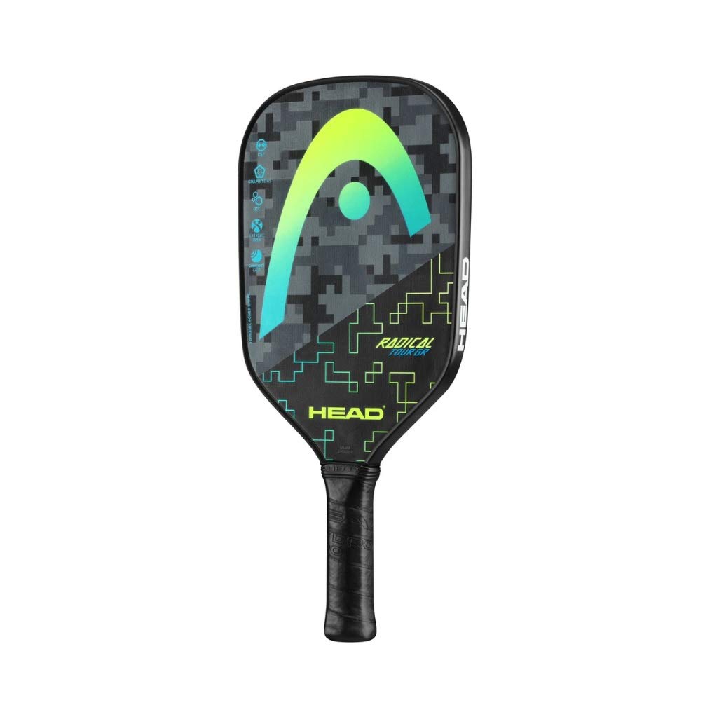 HEAD Graphite Pickleball Paddle - Radical Tour Lightweight Paddle w/Honeycomb Polymer Core & Comfort Grip, Yellow