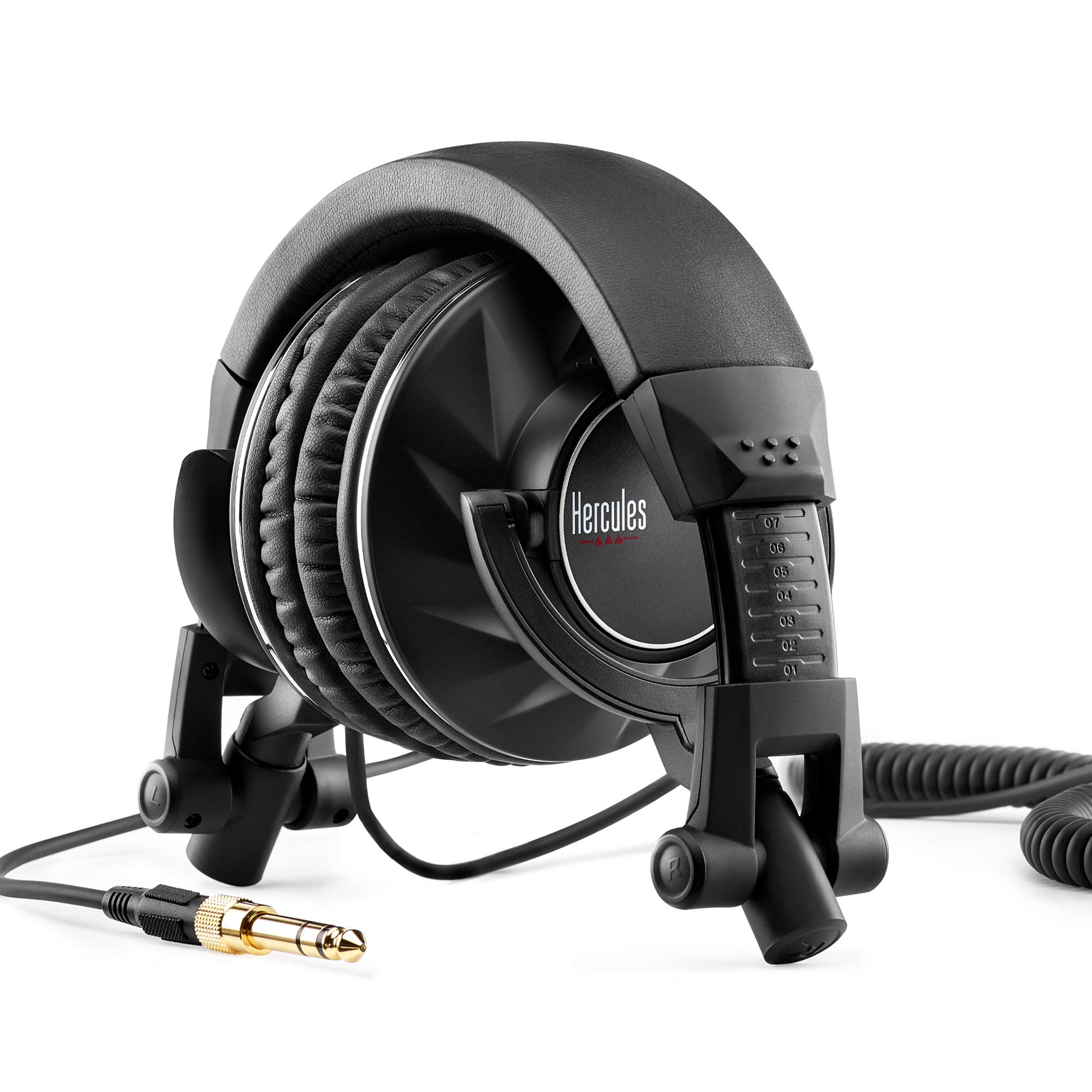 Hercules HDP DJ60 β Professional-Quality DJ Headphones - High Performance, Foldable and Comfortable,Black