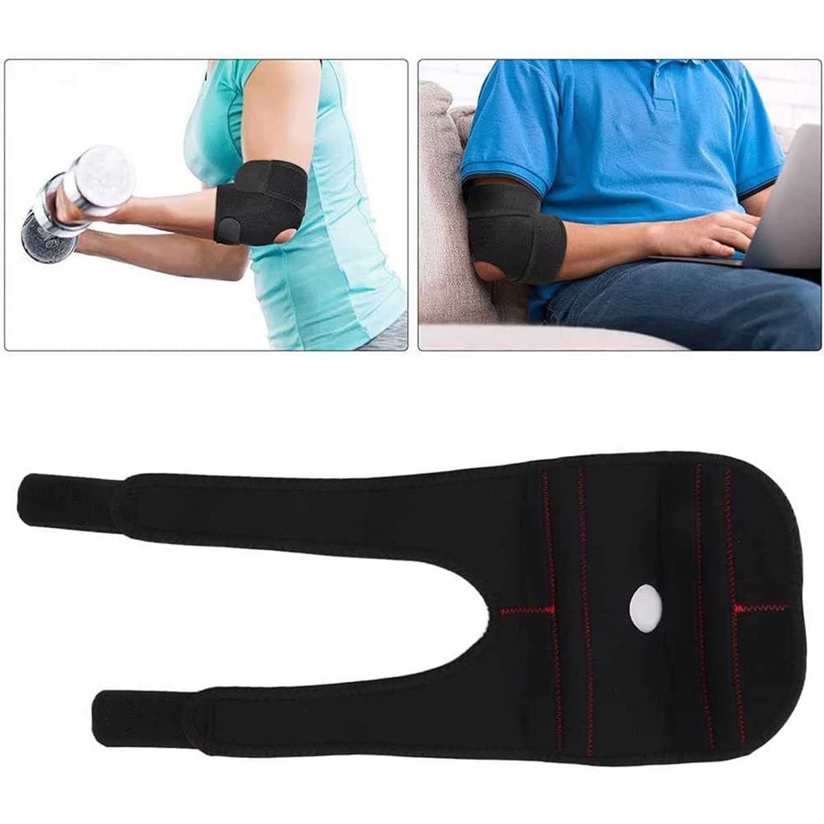 JINPENGRAN Elbow Support,Reversible Neoprene Support Brace for Joint, Arthritis Pain Relief, Tendonitis, Sports Injury Recovery