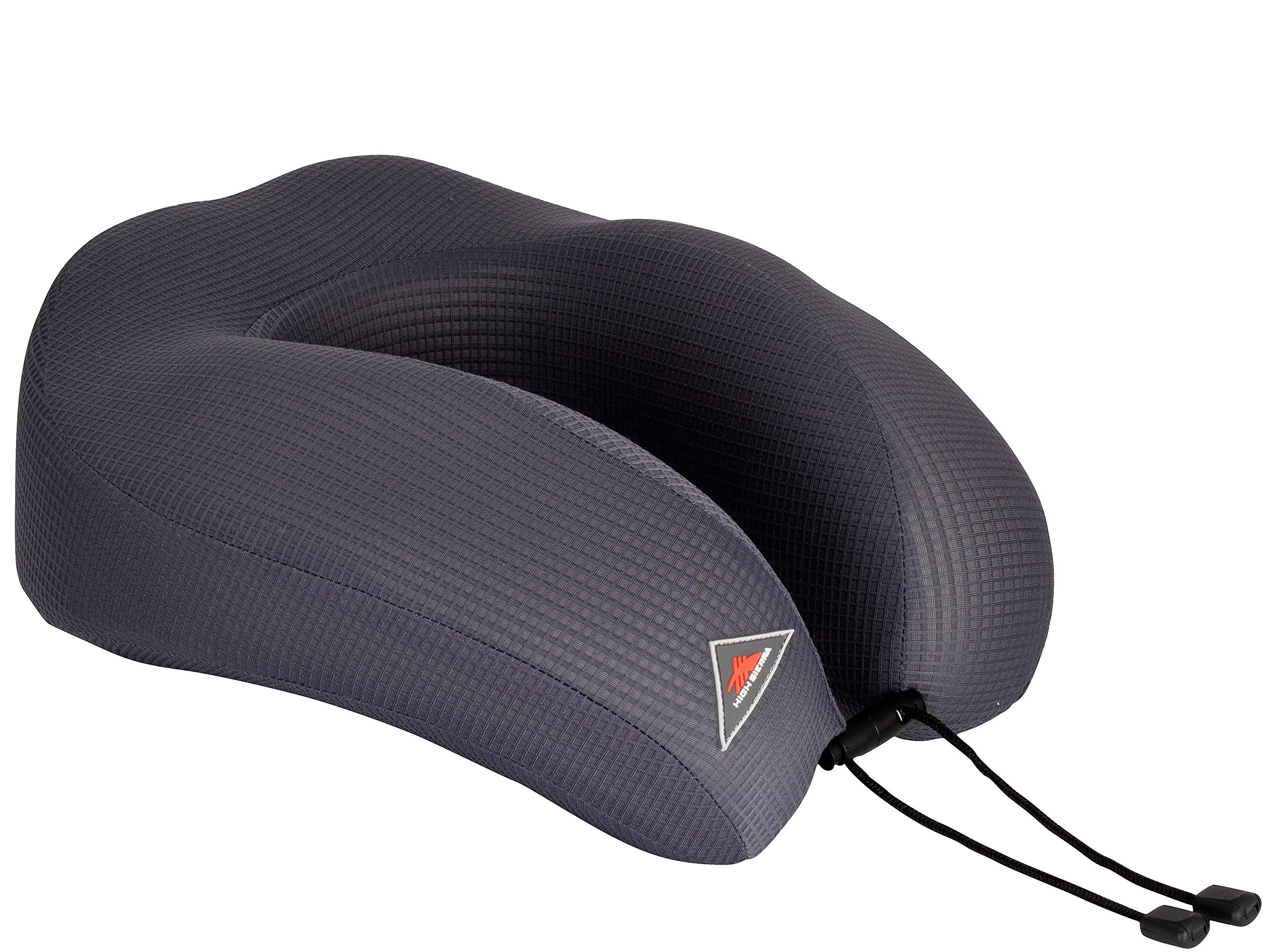 High Sierra HS1407 Lightweight Exceptional Neck Support Washable Cover Perfect for Flights & Road Trips, Super Soft Sponge Foam Travel Pillow