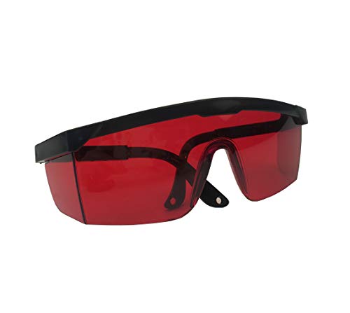 Laser Light Safety Glasses Eye Protection Goggles Laser Protection Glasses Goggles OD 4+ Red Color For Typical 200~540nm Blue Violet Green Laser Engraving Cutting Machine