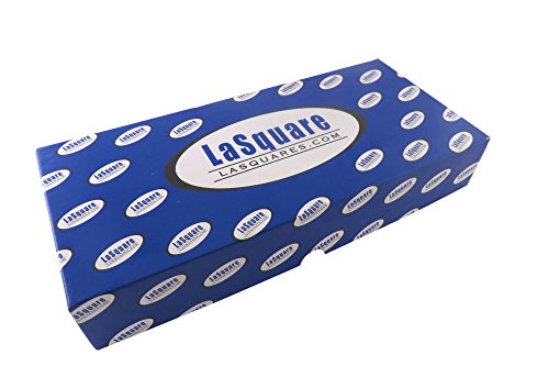 LaSquare 12” SAE Machinist Combination Square, Saddle Square, Stainless Steel Blade with 1/64", 1/32", 1/16" and 1/8" Markings, Hardened Aluminum Head LAS 12SS-12"