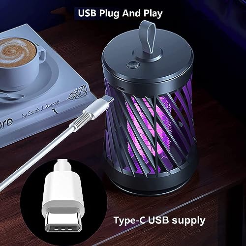 Heating Master Bug Zapper, Electric Mosquito & Fly Zappers/Killer - Insect Attractant Trap Powerful Bug Zapper Light, Hangable Mosquito Lamp for Home, Indoor, Outdoor, Patio (Black)