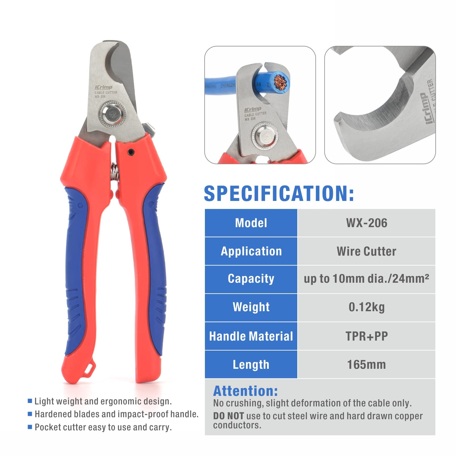 IWISS iCrimp Solar PV Cable Crimping Tool Kit for 2.5/4/6mm² with Stripper,Cutter, Solar Spanner and Solar Connectors