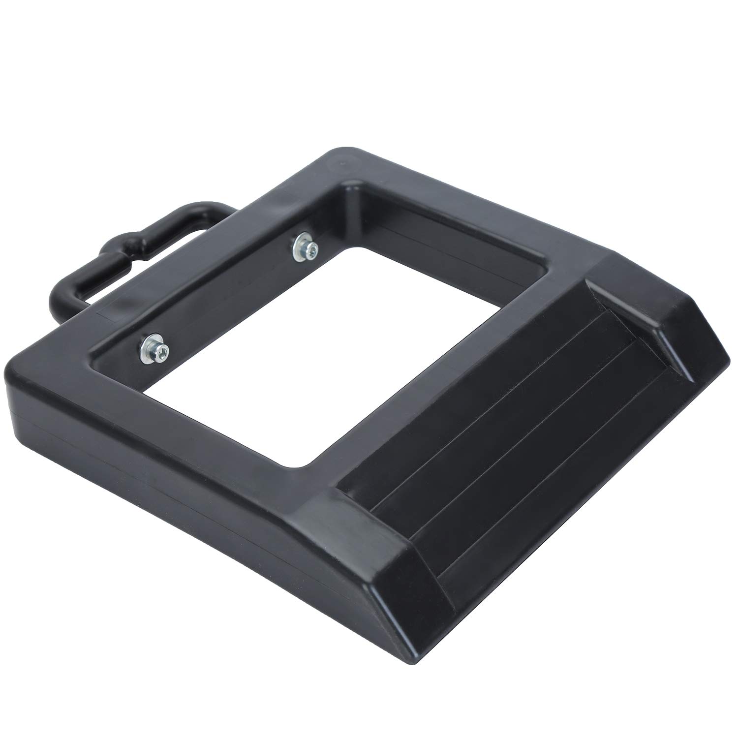 Homeon Wheels Pallet Jack Stopper Truck Chock Heavy Duty Pallet Jack Chock 14.2" Length x 11.6" Width x 2" Height 2 Pack (Black) and One T Level