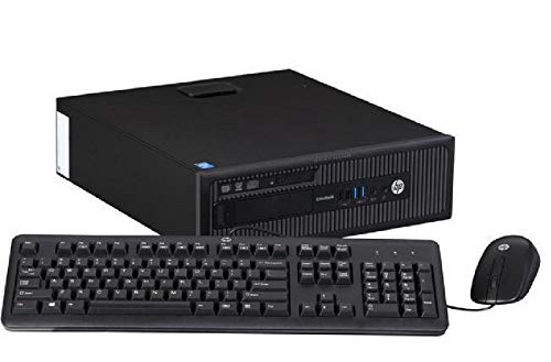 HP ELITEDESK 800 G1 SFF Slim Business Desktop Computer, Intel i5 up to 3.50 GHz, 8GB RAM, 128GB SSD, DVD, USB 3.0, Windows 10 Pro 64 Bit (Renewed)