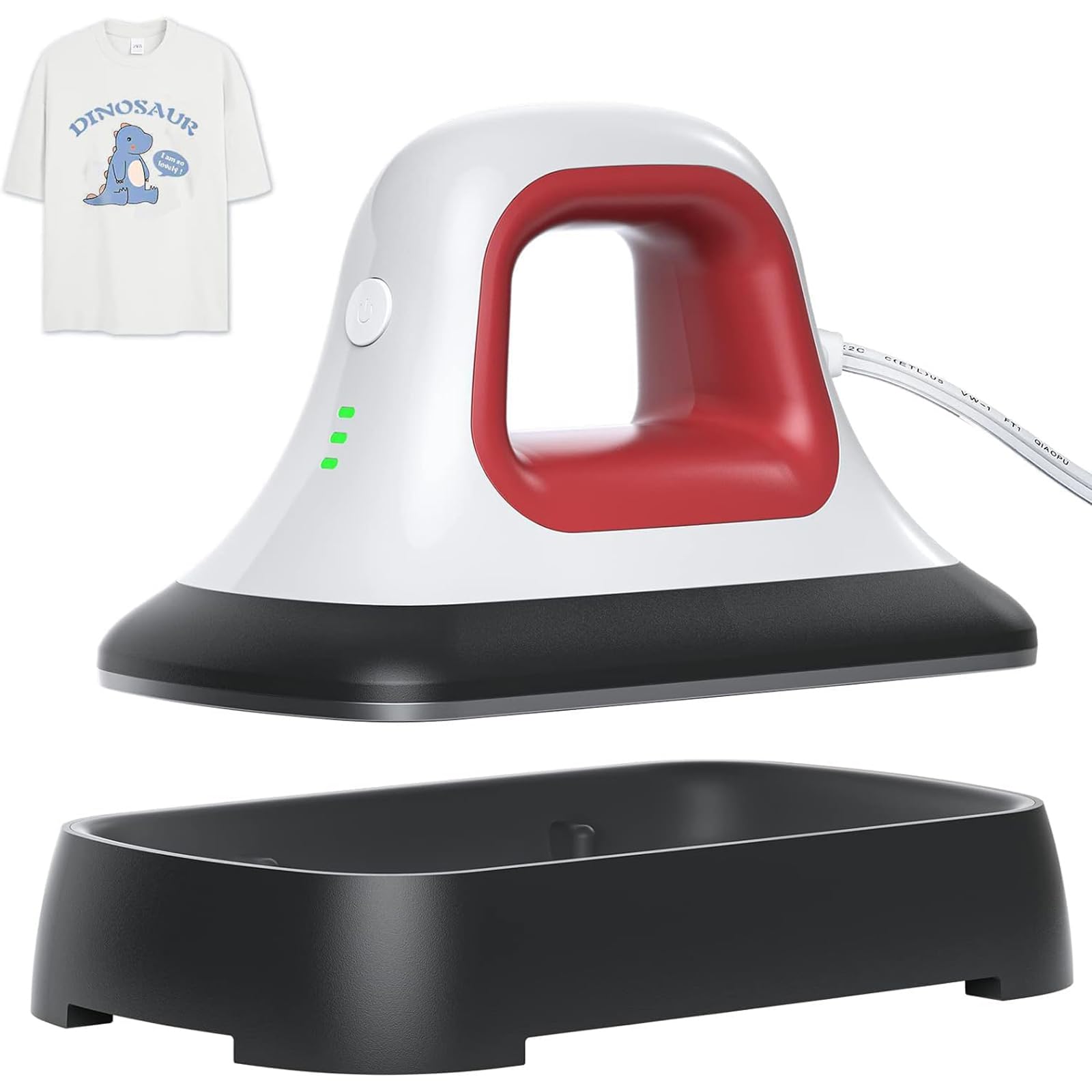 Heat Press - 7" x 3.8" Heat Press Machines for T Shirts Shoes Bags Hats and HTV Vinyl Projects & Portable Easy Iron Press Machine for Heating Transfer