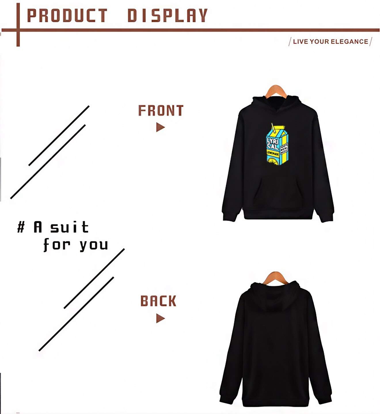 Hoodies and Pants Hip Hop Sport Suit For Men Women F Medium