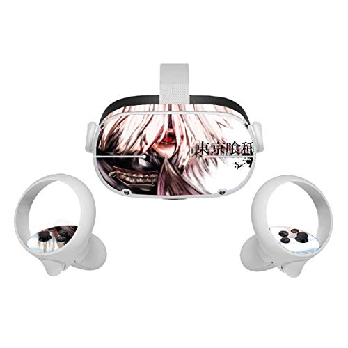 Kaneki Ken Tokyo Anime Oculus Quest 2 Skin VR 2 Skins Headsets and Controllers Sticker Protective Decal Accessories