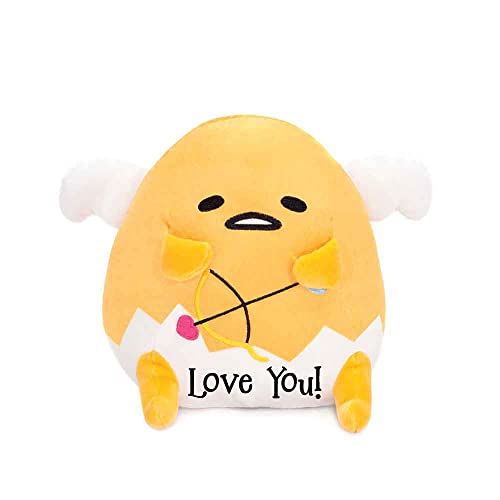 Knextion Inc Personalized Valentines Day Gudetama The Lazy Egg Cupid Gudetama Plush Toy - 8 Inches