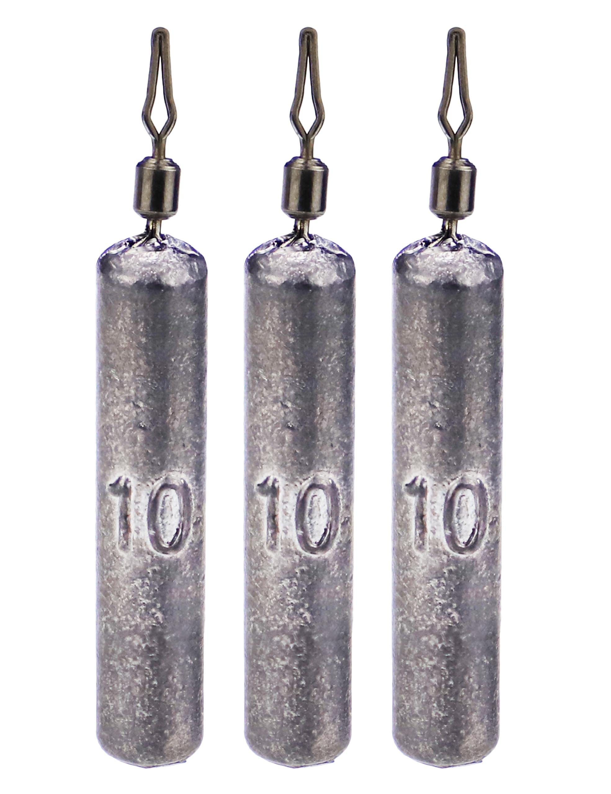 Hlotmeky Drop Shot Weights Fishing, Skinny Weights Sinkers for Drop Shot Rigs, 1/8-Ounce, 30-Pack