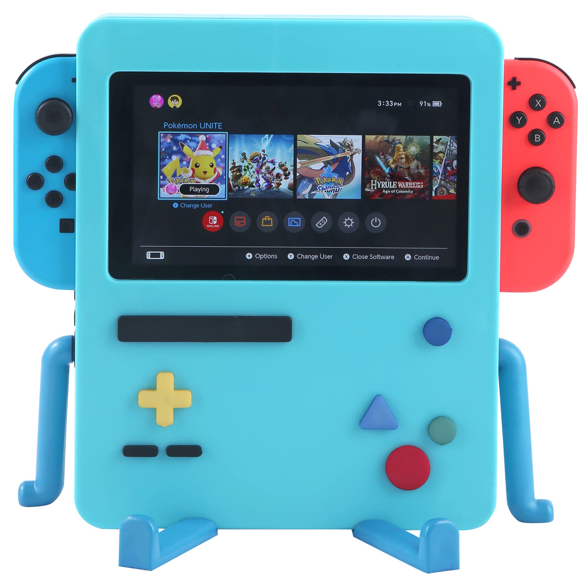 GRAPMKTG Charging Stand Unique Gifts for Game Lover Compatible with Nintendo Switch Portable Dock Blue