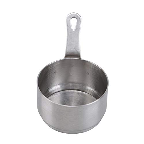 Journey Studio Sauce Pot Seasoning Soy Sauce Dishes Stackable Ramekins Pot with Grip Handle,Sliver 50ML,2.17 inch