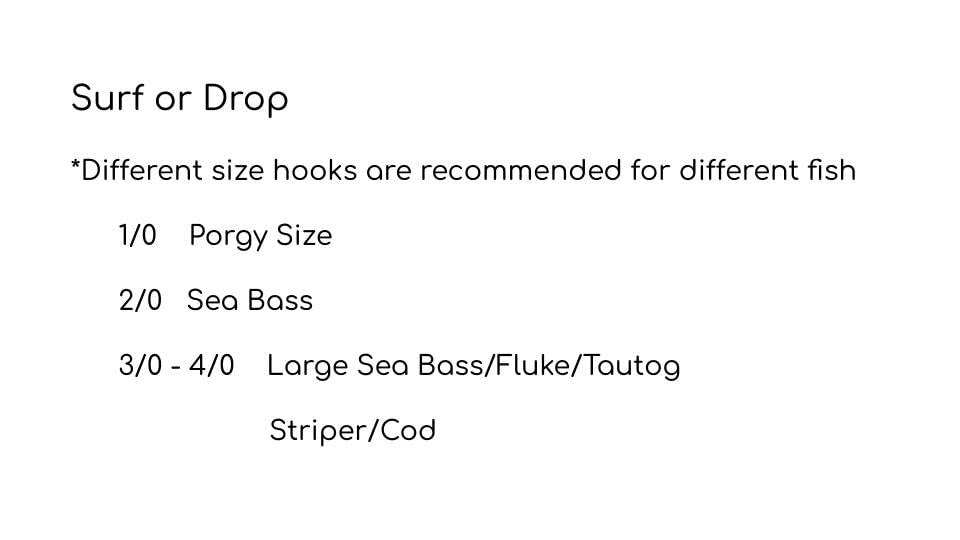 High Low rig High Carbon Steel Octopus 4/0 Hooks Berkley 60lb Surf or Deep Drop Salt Water hi Low rigs Boat hi lo rigs Made in USA