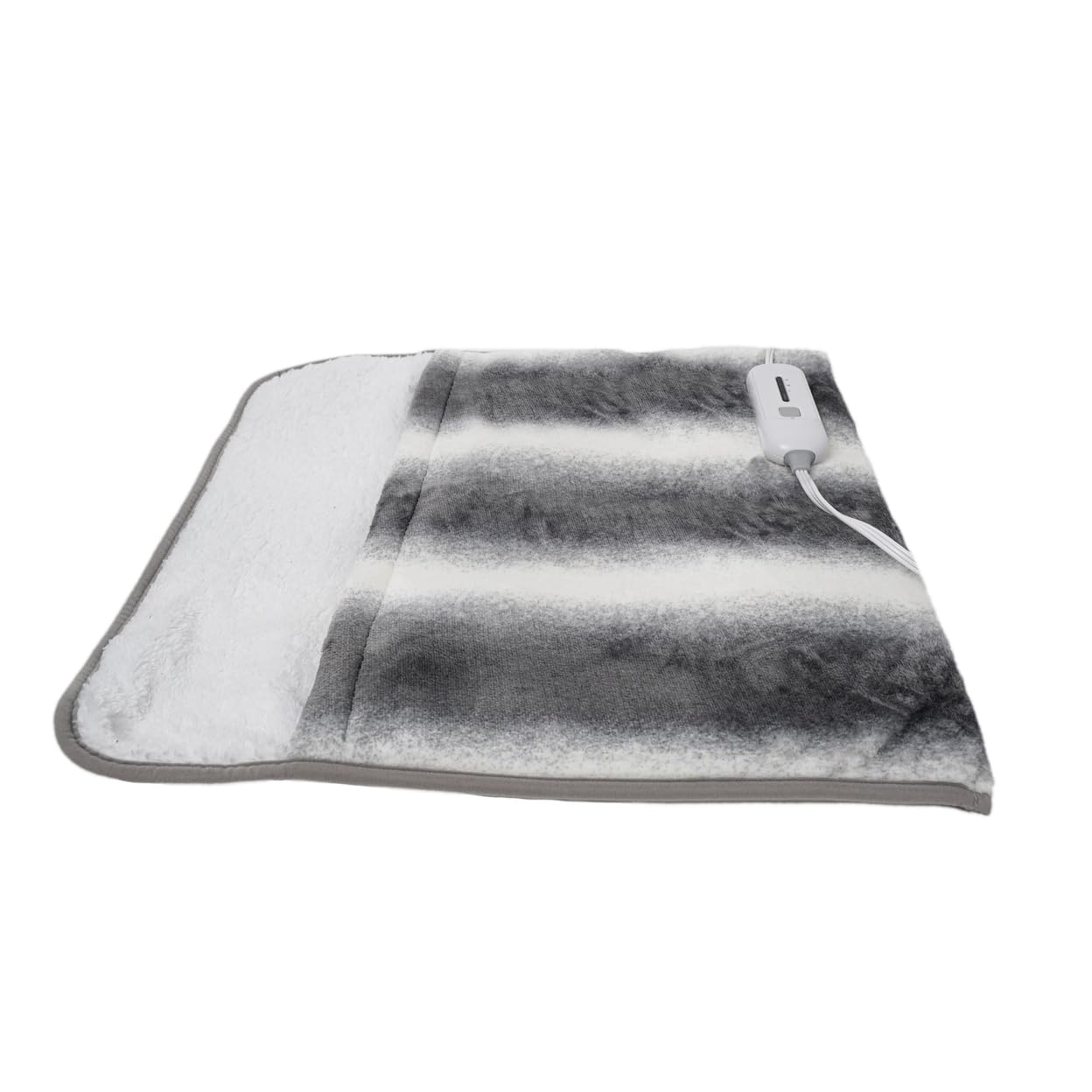 Luxe Heating Pad for Feet | Heated Foot Warmer with Auto Shut Off and 3 Heat Settings | Electric Blanket Toe Warmers for Under Desk or Bed, Grey 22" x 20"