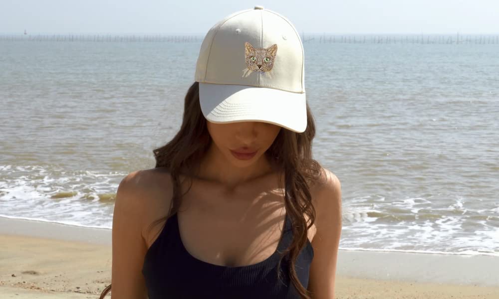 iHomor Unisex Cotton Baseball Cap with Embroidery Adjustable Dad Hat Trucker Baseball Hat for Men and Women Snapback Hat Outdoor Leopard Black