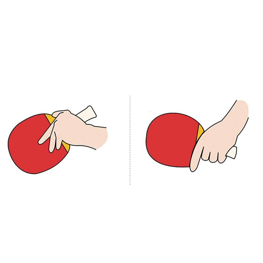 Hewen-Ping Pong Set Professional Grade 8 Star Beginner Portable Ping Pong Sets Ping Pong Bat Pingpong Paddle with 1 Table Tennis Bats Rackets and 10 Balls Table Tennis Bat (Size : Short Handle)