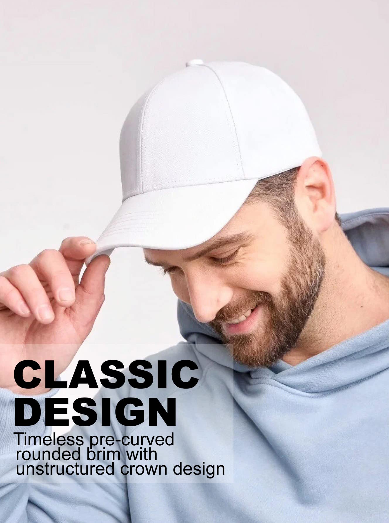 JXXAMZ33 Baseball Cap Adjustable Size for Men Women Sports Workout Hat Trucker Hats Dad Hat Plain Baseball Caps Navy