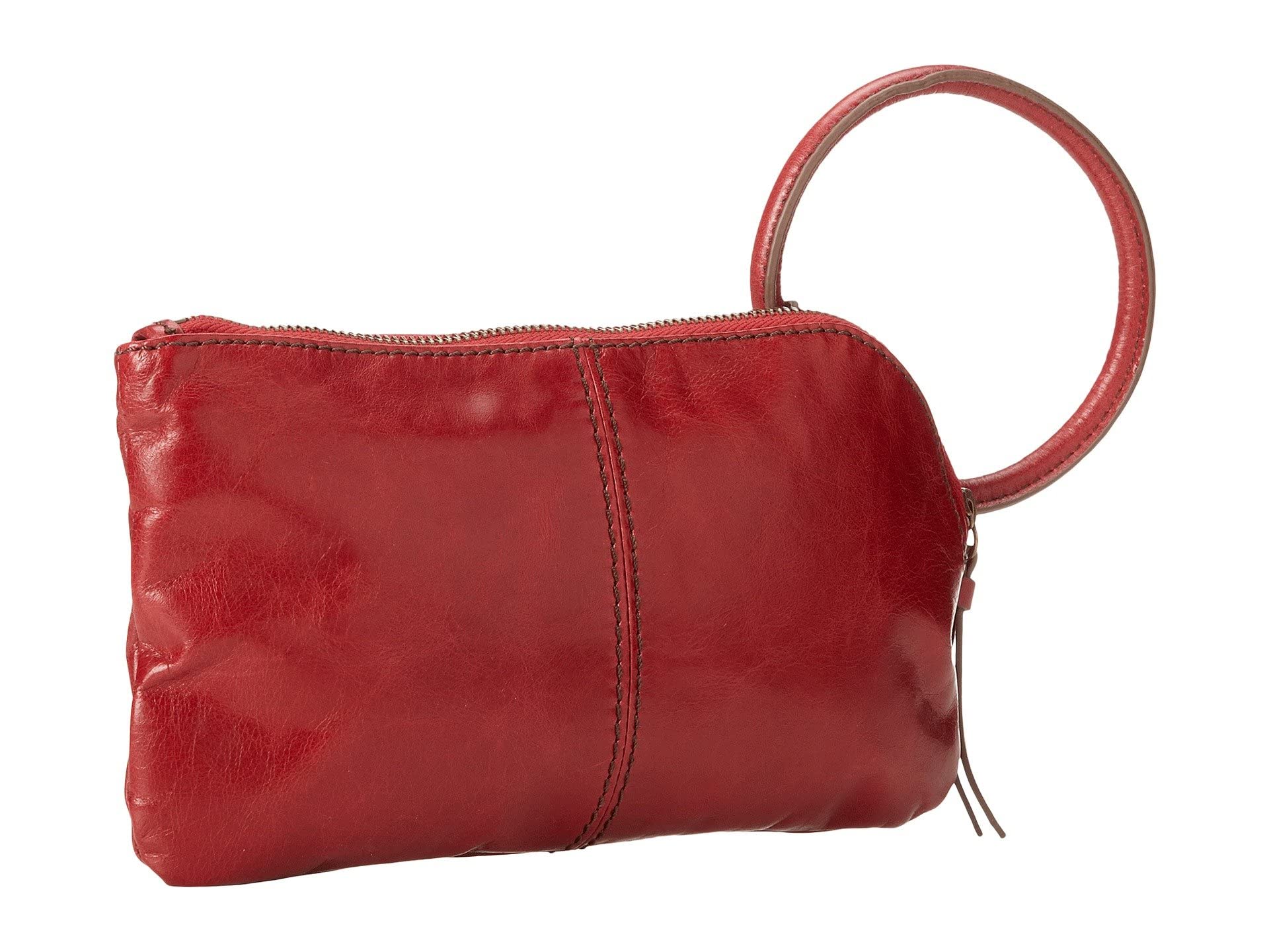 HOBO Womens Leather Handbag Wristlet (Crimson, One Size)