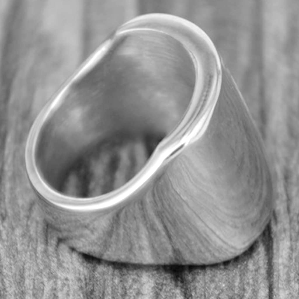 Jude Jewelers 16mm Stainless Steel Chunky Wedding Band Statement Promise Party Biker Ring (Silver, 9)