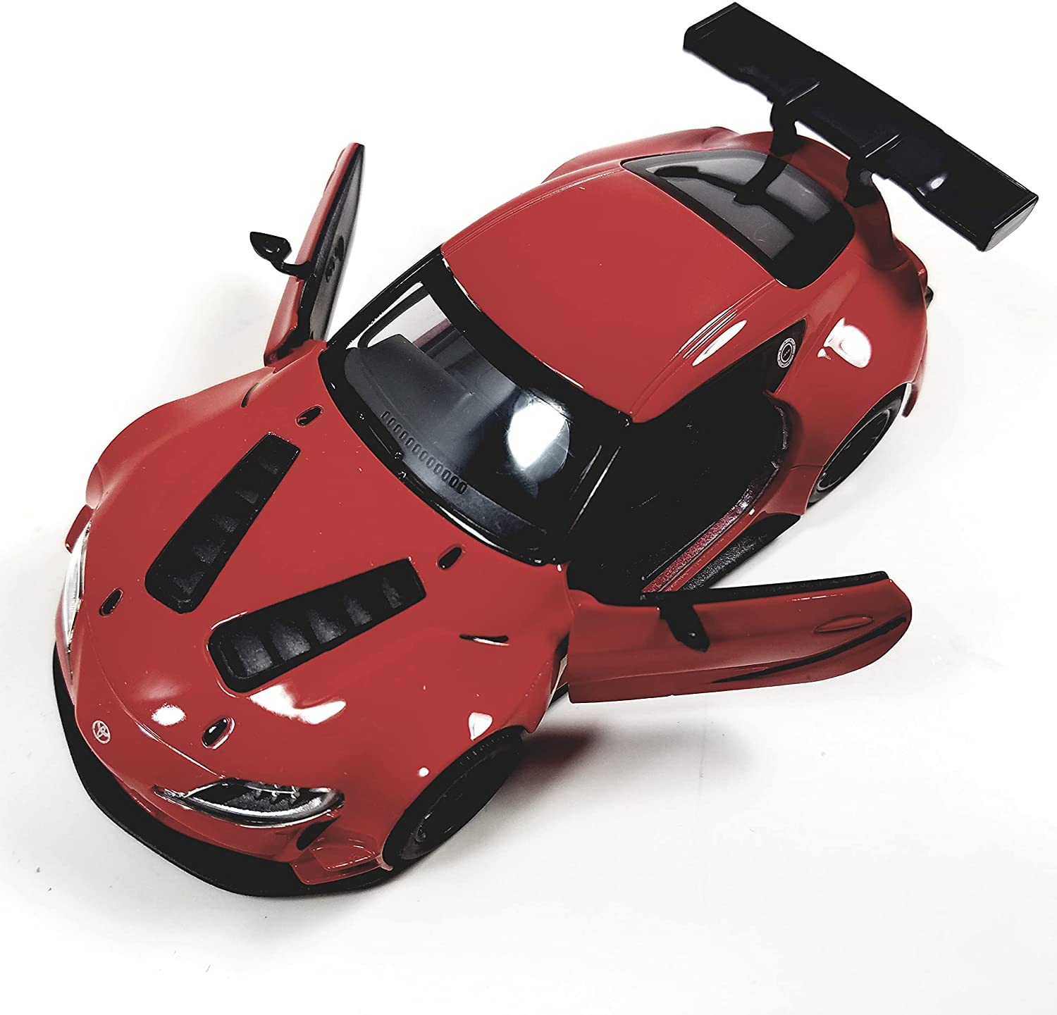 KiNSMART Toyota GR Supra Concept Racing Edition 5" 1:36 Scale Die Cast Metal Model Toy Car (SetOf4) w/Pull Back Action