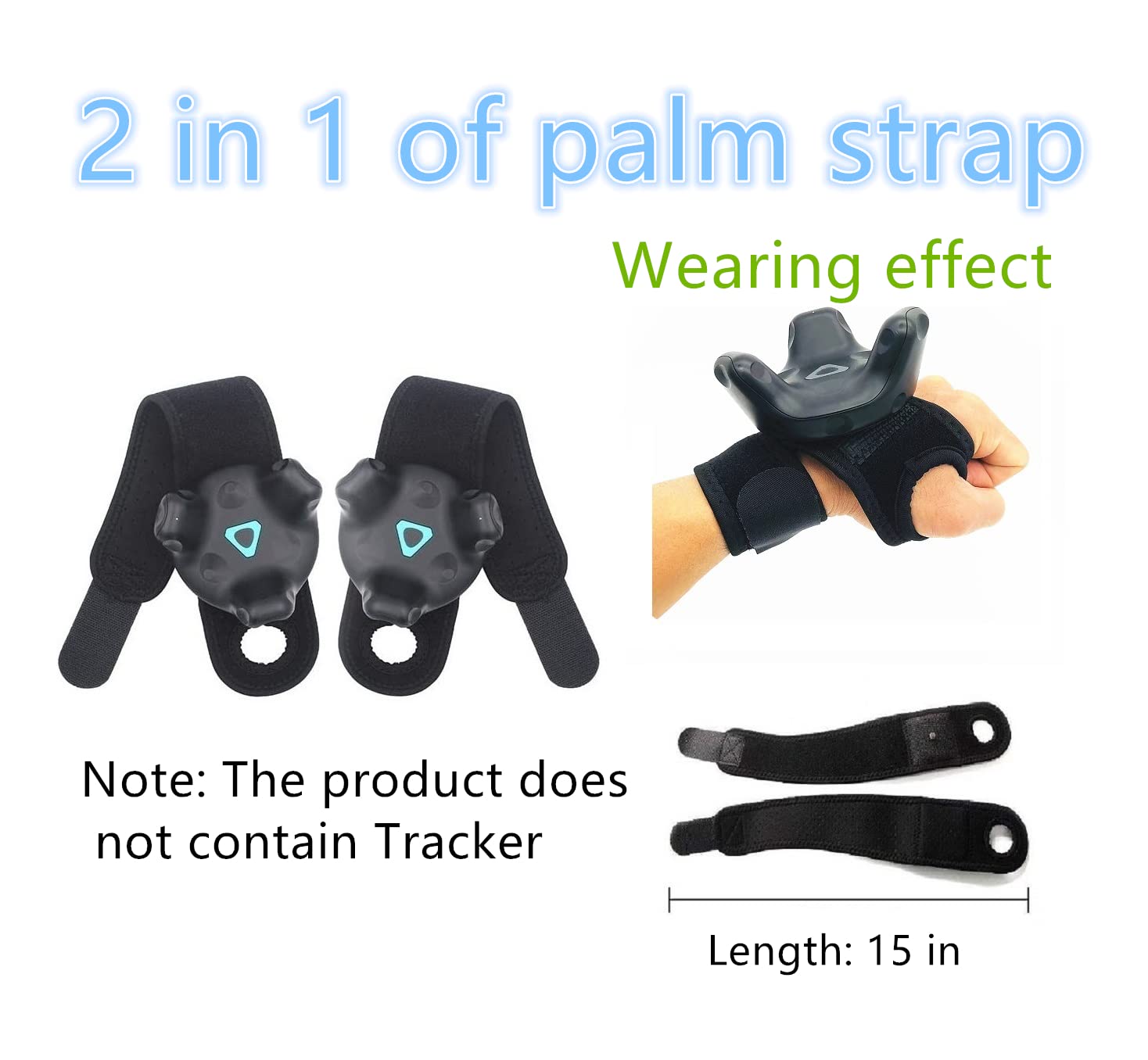 JADERY Vive Tracker Straps vr Full Body Tracking Tundra Tracker Belt 2 in 1(Palm)
