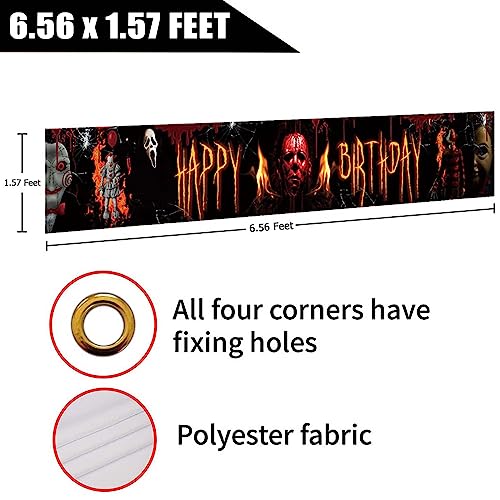 Horror Movie Character Banner Party Decorations - Have A Killer Party Decoration Banner Thriller Killer Role Halloween Decorations