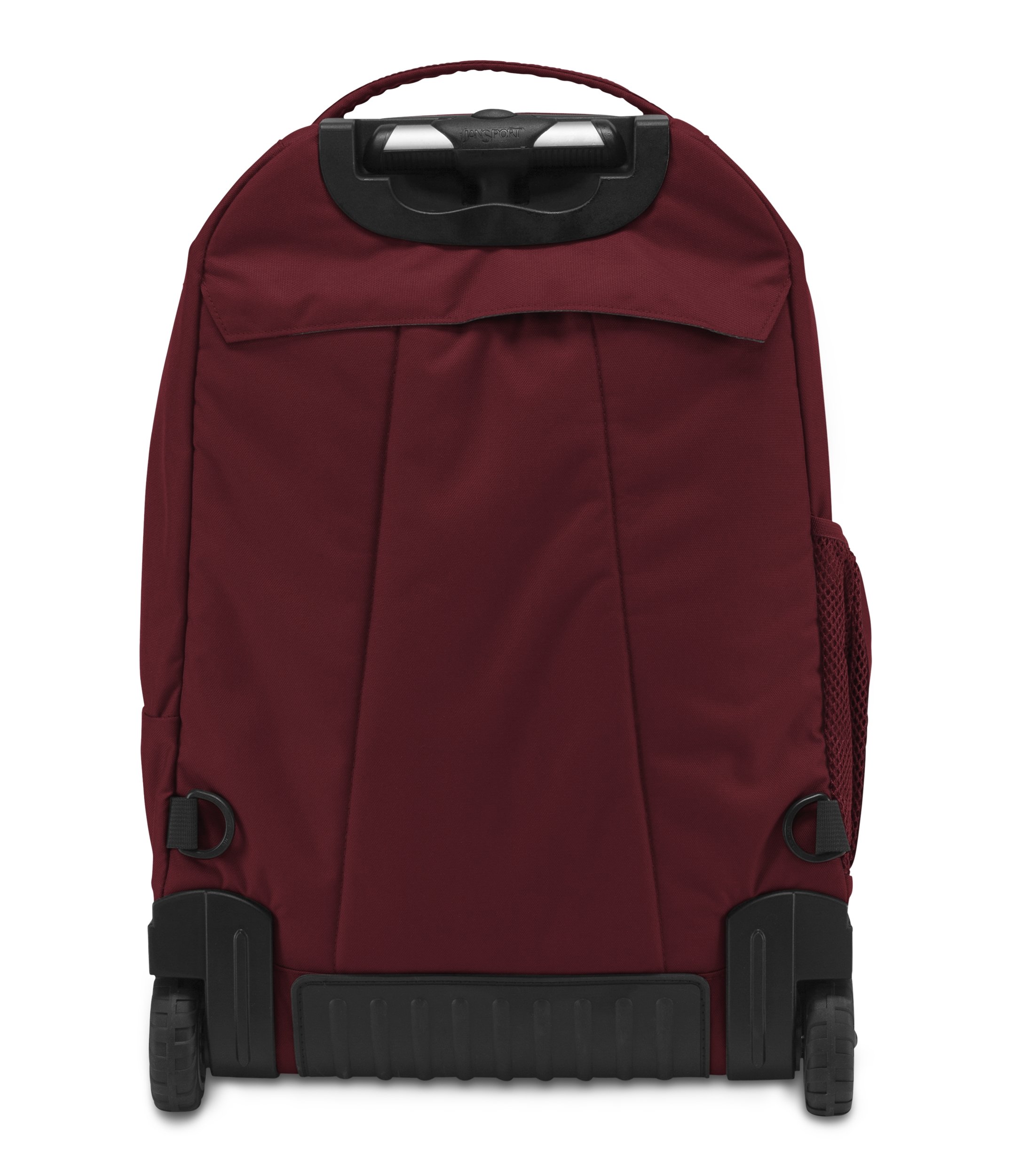 JanSport Driver 8 Rolling Backpack and Computer Bag, Viking Red - Durable Laptop Backpack with Wheels, Tuckaway Straps, 15-inch Laptop Sleeve - Premium Bag Rucksack