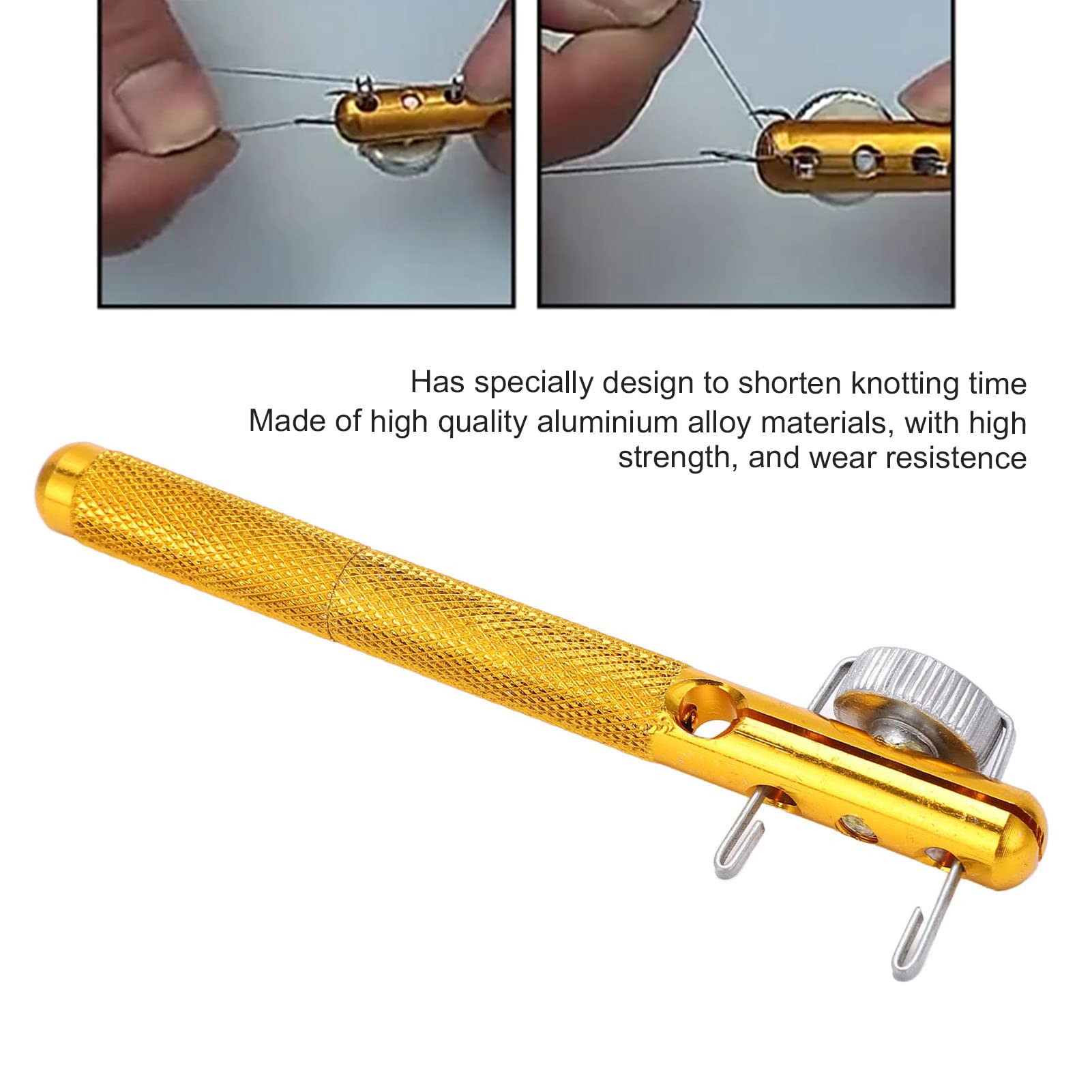 Jadeshay Knot Tying Tool - Fishing Line,Portable Fishing Knot Tier Tying Tool,Hook Line Knotting