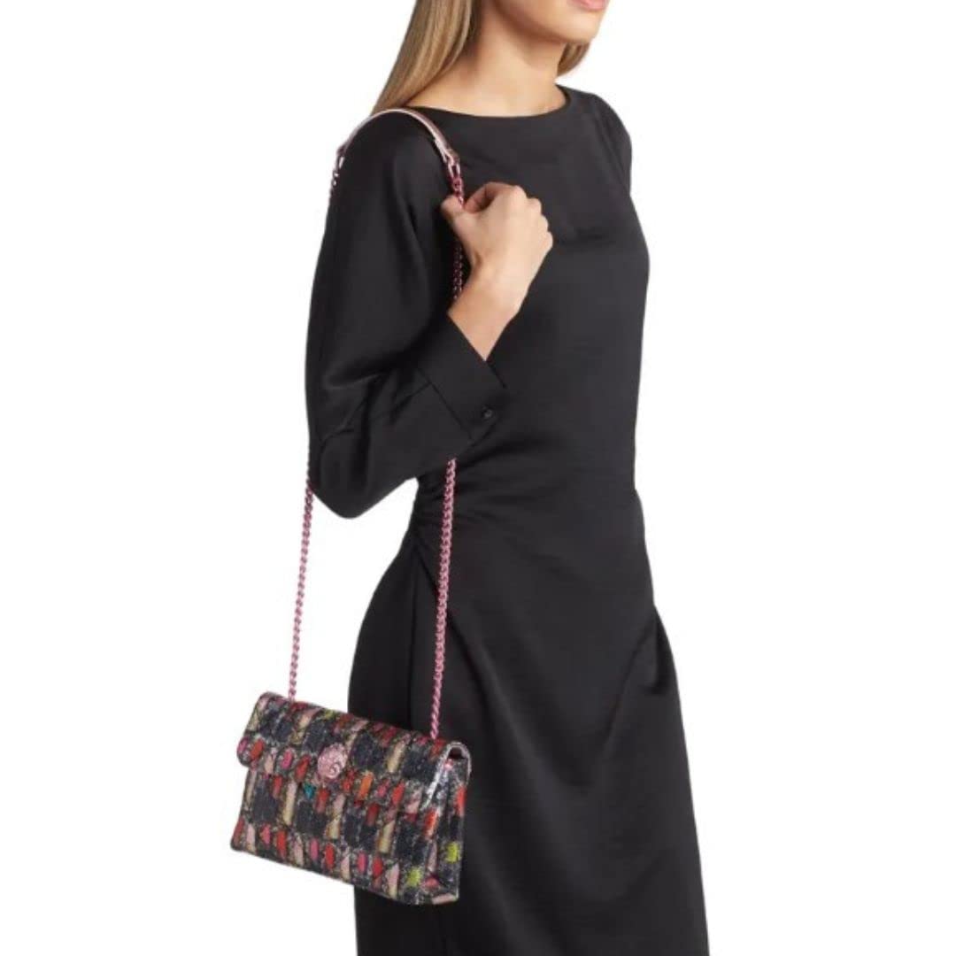 Kurt Geiger Crossbody Womens Kensington Medium Sequin Lipstick Quilted Bag