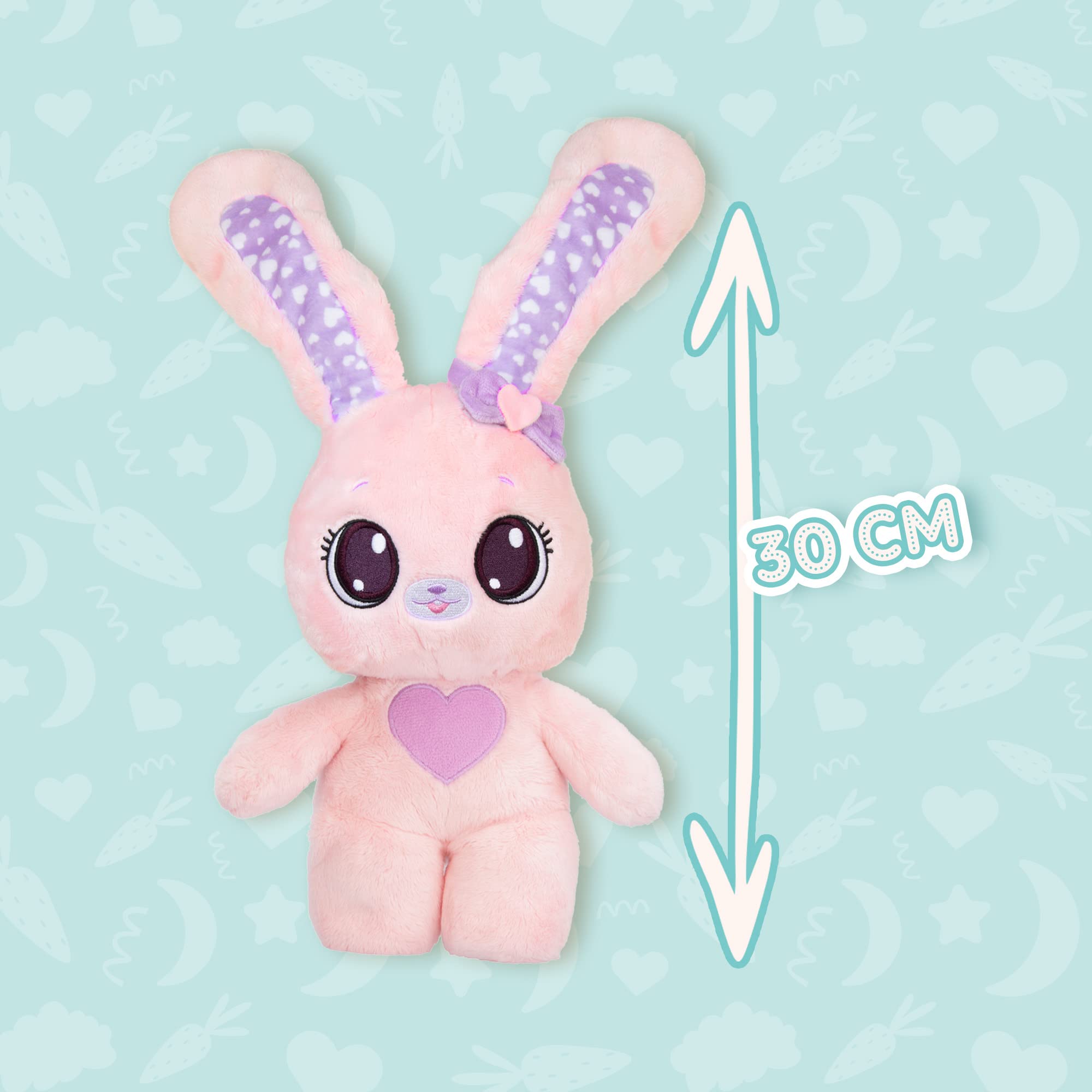 IMC Toys Peekapets Peek-A-Boo- Bunny Pink Plush - Stuffed Animal, Plush Doll - Great Gift for Kids Ages 1-3