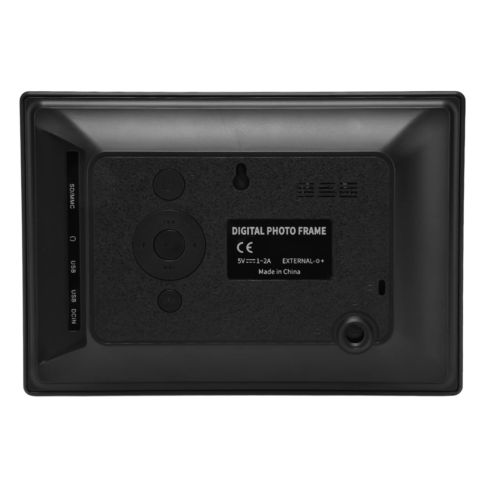HD Digital Photo Frame, Slideshow 7 Inch IPS Screen Support USB 100β240V Electronic Album with Remote Control for Wedding Party (US Plug)