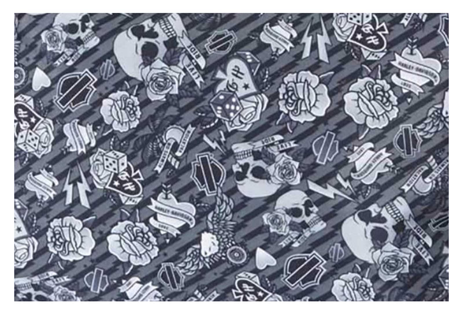 Harley Davidson Women's Shopper Tote, Grey Tattoo, One Size