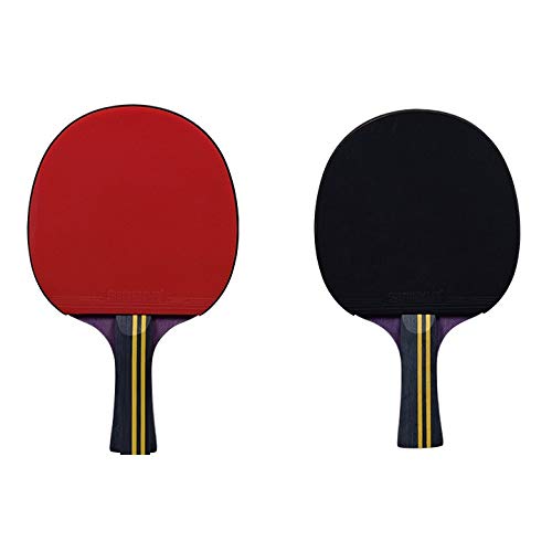 Hewen-Ping Pong Set 4 Star Ping Pong Paddle Table Tennis Racket Ping Pong Bat Set with 2 Rackets, 3 Balls Table Tennis Bat (Size : Short)