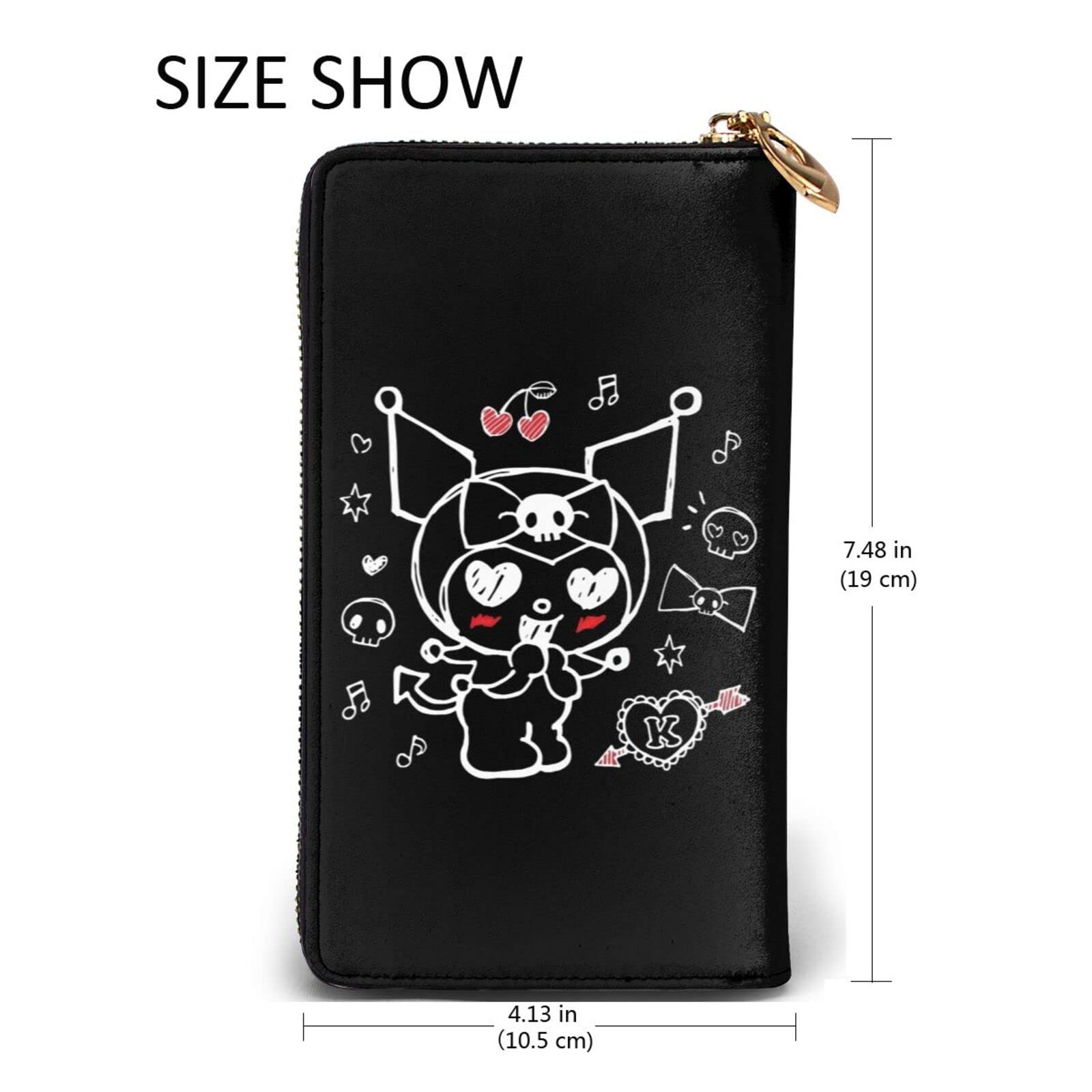 JunnLend Men'S Credit Card Wallet Long Wallet Leather Zipper Wallet, Women'S Multifunctional Wallet One Size