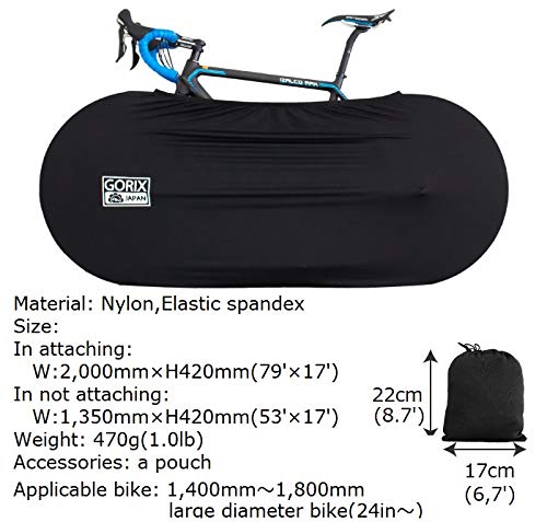 GORIX Bike Wheel Cover Elastic Car Carry Transport Storage Luggage Road Mountain(Global Edition) (olol)