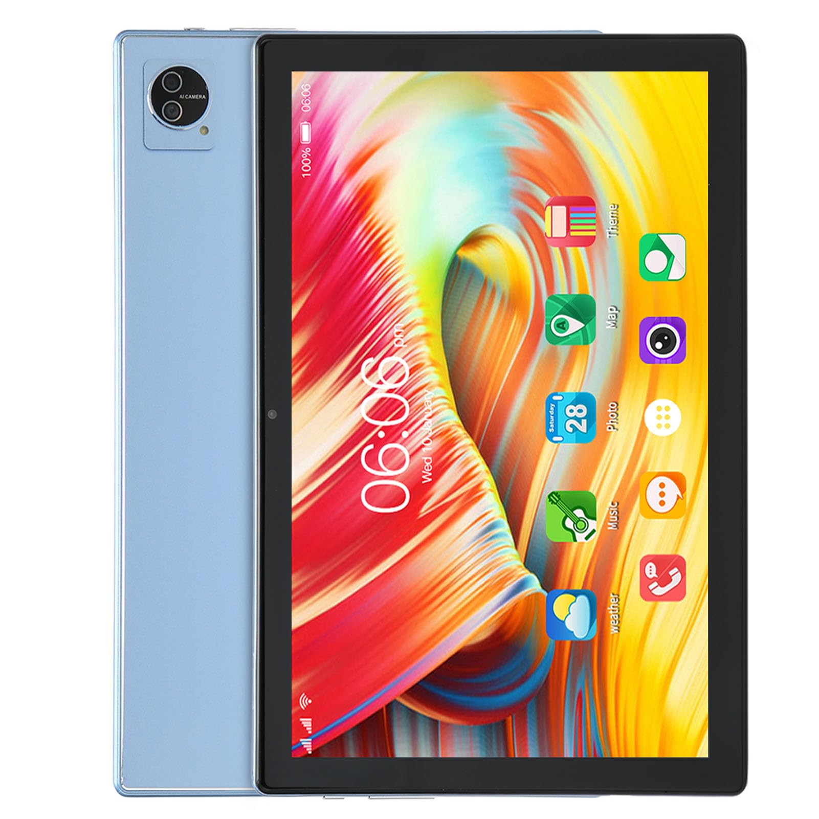 HD Tablet, Octa Core CPU Support Fast Charging 10.1 Inch Tablet 8GB 256GB UK Plug 100-240V for Android 12.0 for Travel (#2)
