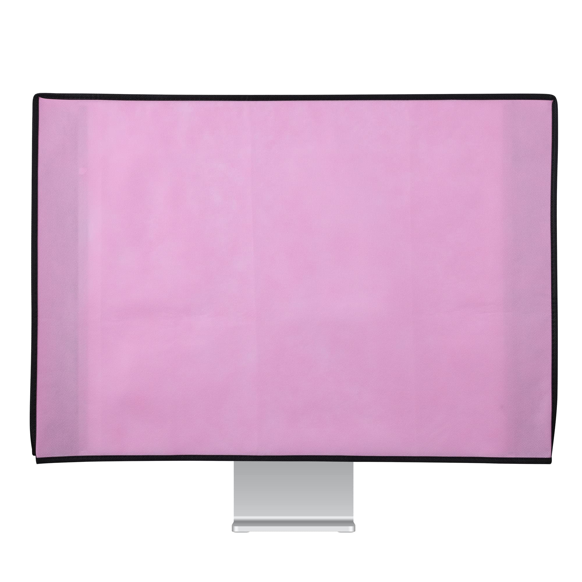 kwmobile Monitor Cover Compatible with 27-28" monitor - Dust Cover Computer Screen Protector - Dusty Pink