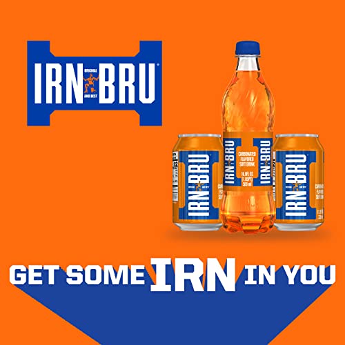 IRN-BRU From AG Barr The Original and Best Sparkling Flavored Soft Drink | A Scottish Favorite | 16.9 Fluid Ounce (Pack of 12)