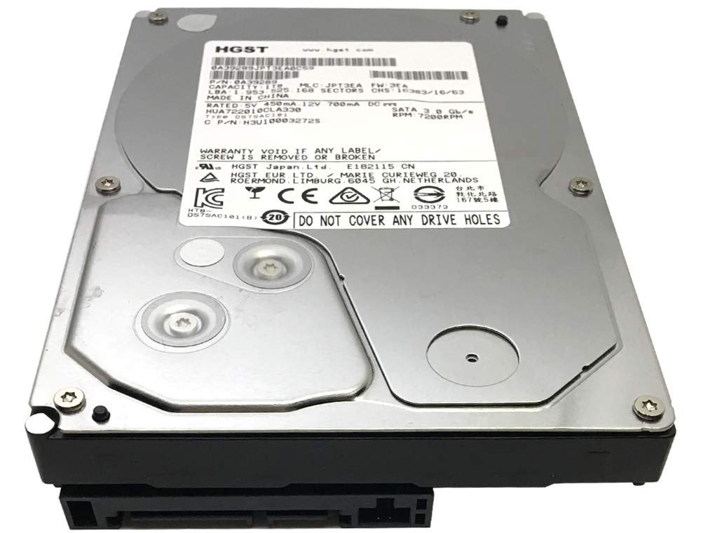 HGST Ultrastar A7K2000 HUA722010CLA330 (0A39289) 1TB 32MB Cache 7200RPM SATA 3.0GB/s Internal Desktop Hard Drive - 1 Year Warranty