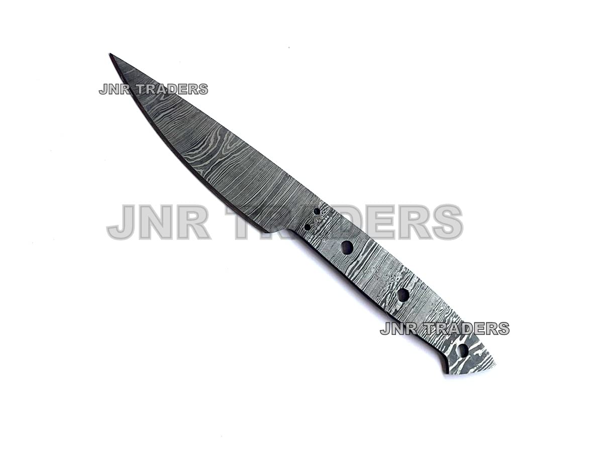 JNR Traders Damascus Steel Blank Blade Knife Making Material 9" Handmade Damascus Paring Knife Blank Blade Full Tang 352 Layers jnr3720