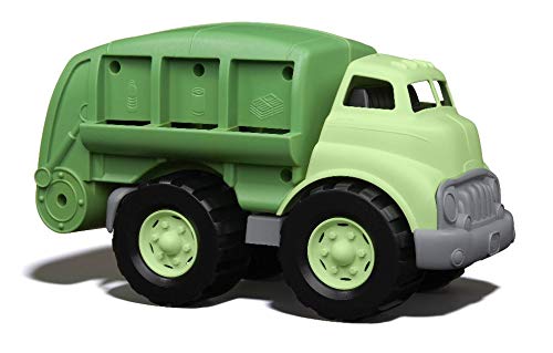 Green Toys Recycling Truck, Green FFP - Pretend Play, Motor Skills, Kids Toy Vehicle. No BPA, phthalates, PVC. Dishwasher Safe, Recycled Plastic, Made in USA.