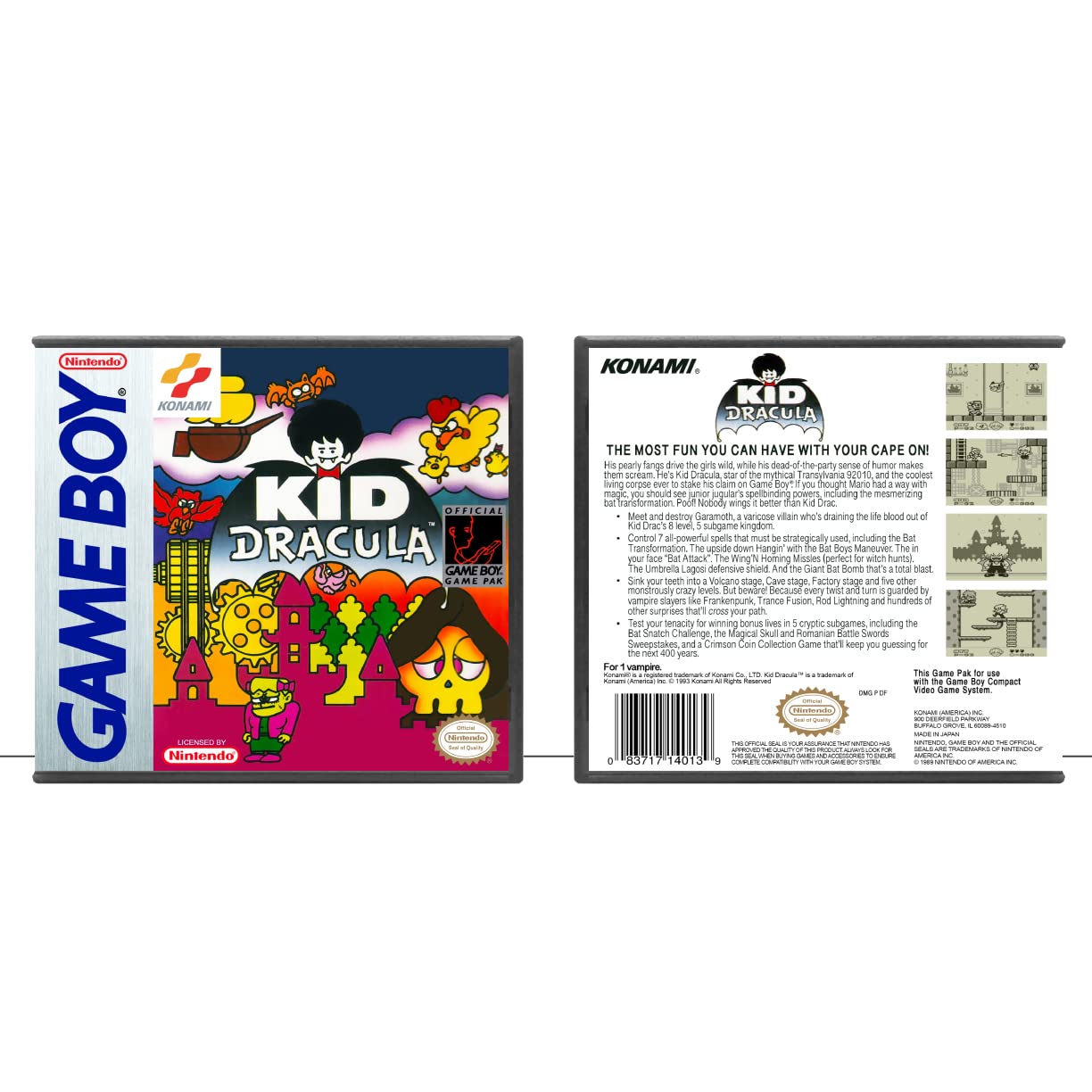 Kid Dracula | (GB) Game Boy - Game Case Only - No Game
