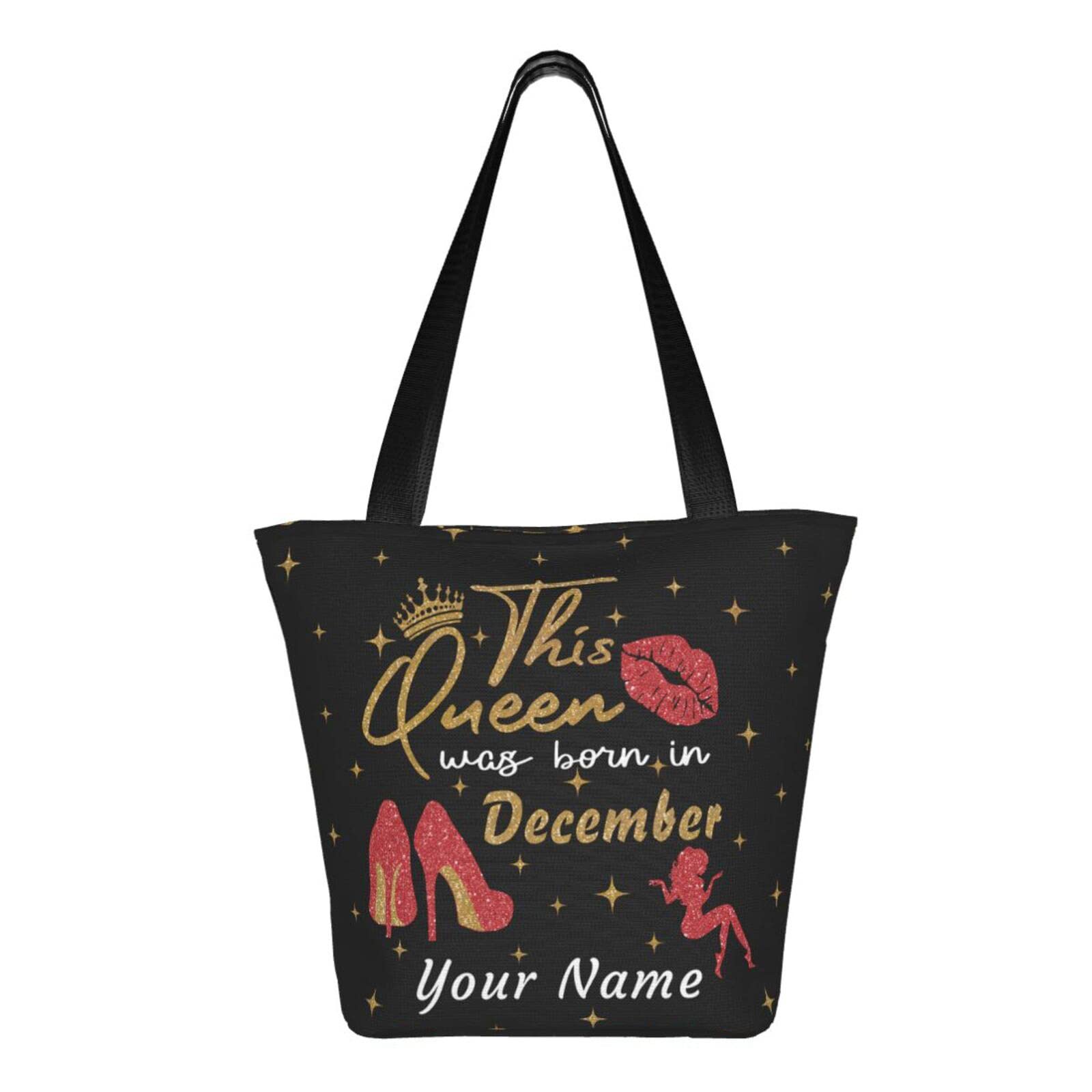 Hepmant Custom Large Tote Bag, Design Your Own Personalized Shoulder Bag For Work Business Or Leisure Travel Beach Shopping School