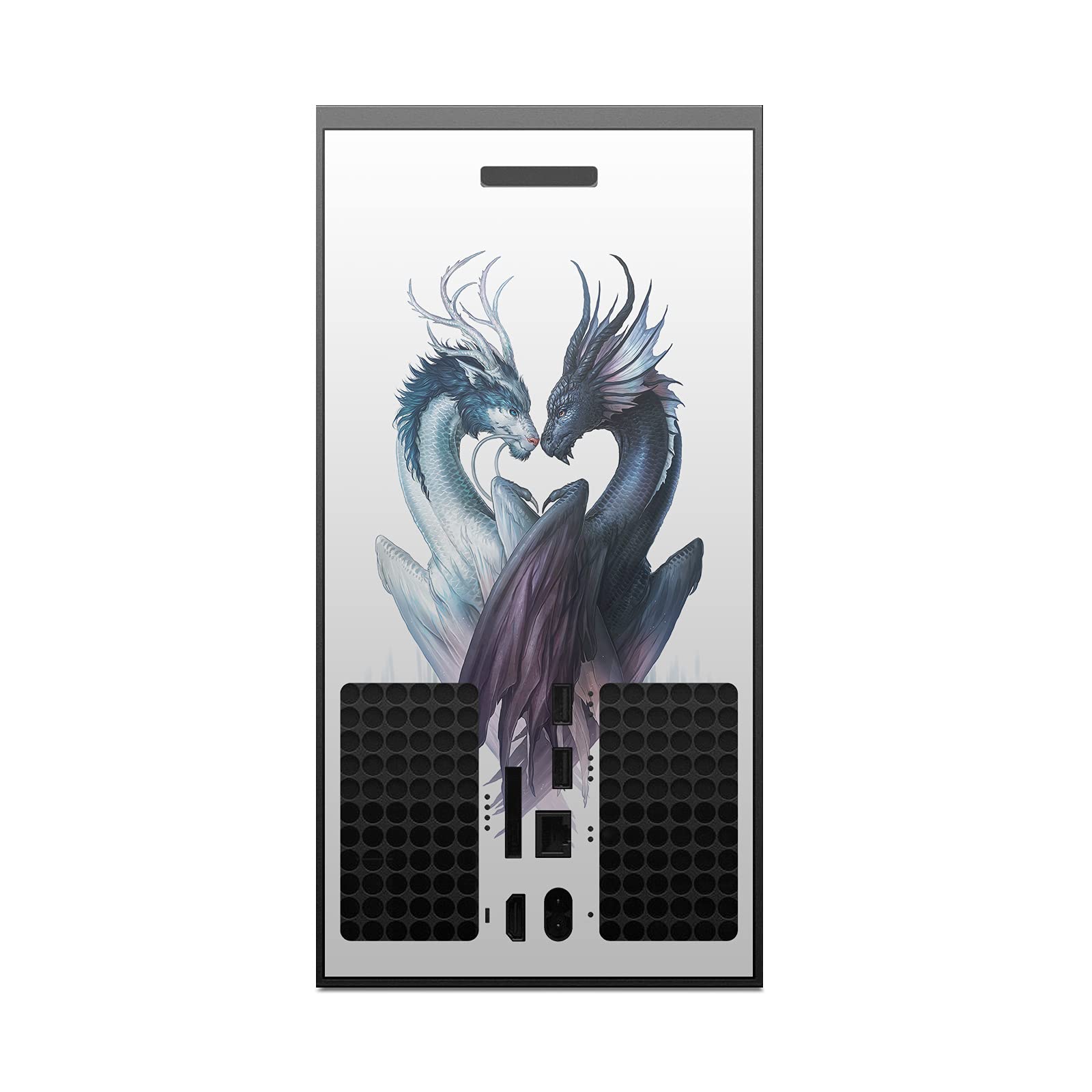 Head Case Designs Officially Licensed Jonas JoJoesArt Jödicke Yin and Yang Dragons Art Mix Vinyl Sticker Gaming Skin Case Cover Compatible with Xbox Series X Console and Controller Bundle
