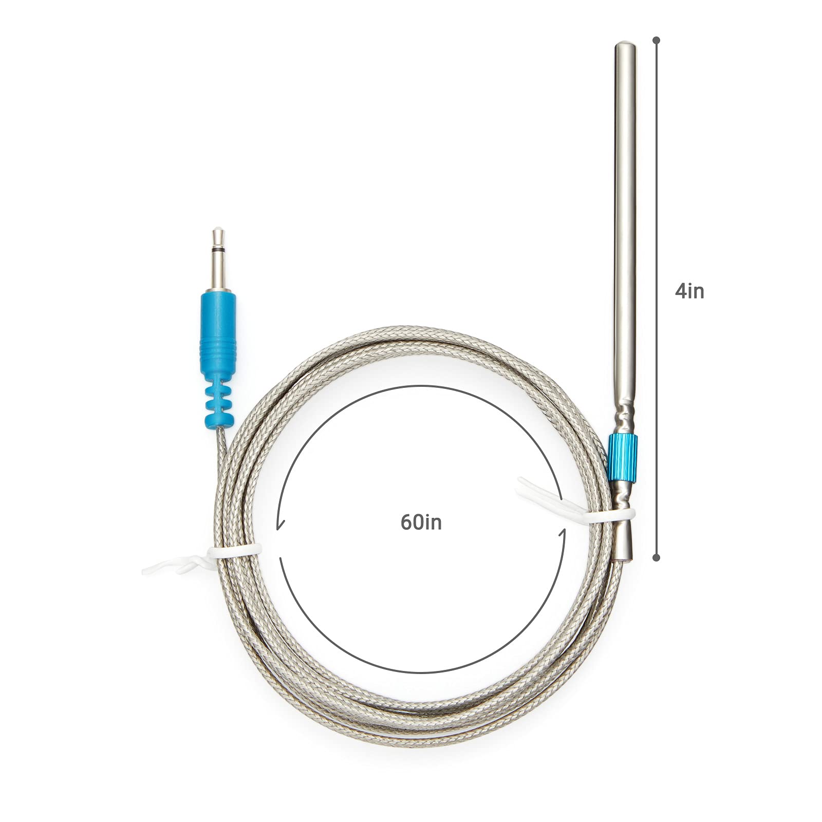 Inkbird Replacement Colored Probe 4-Pack Kit Only Compatible with IBT-4XS/IBT-6XS Meat Thermometer, Ultra Accurate & Fast Up to 572°F/300°C (Only for IBT-4XS/IBT-6XS Thermometer)