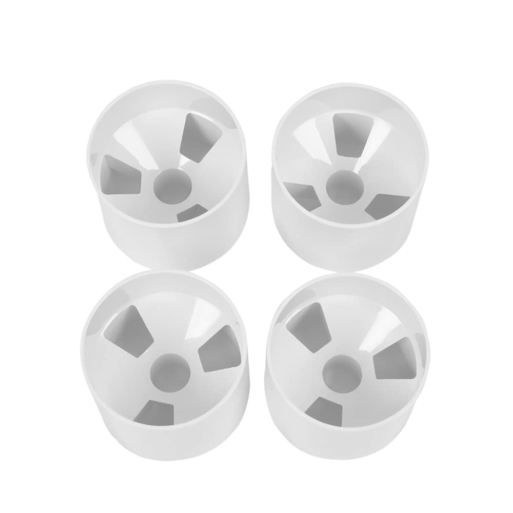 GOTAYA 4pcs Golf Hole Cups for Practice Putting Chipping Green Backyard Yard | 4β Depth Fit USGA LPGA PGA Regulations | White Plastic ABS Outdoor Indoor Cup
