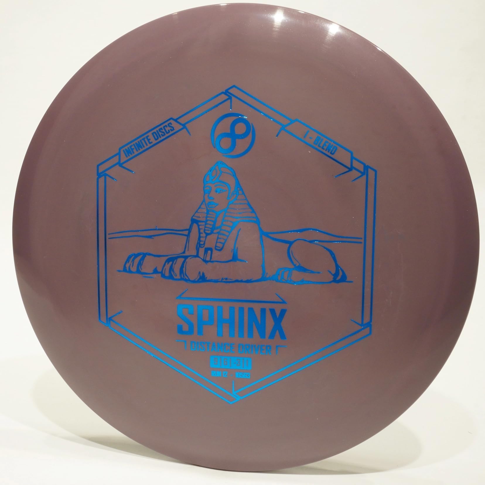 Infinite Discs Disc Golf Straight Beginner Driver I-Blend Sphinx Purple 167-169 Grams