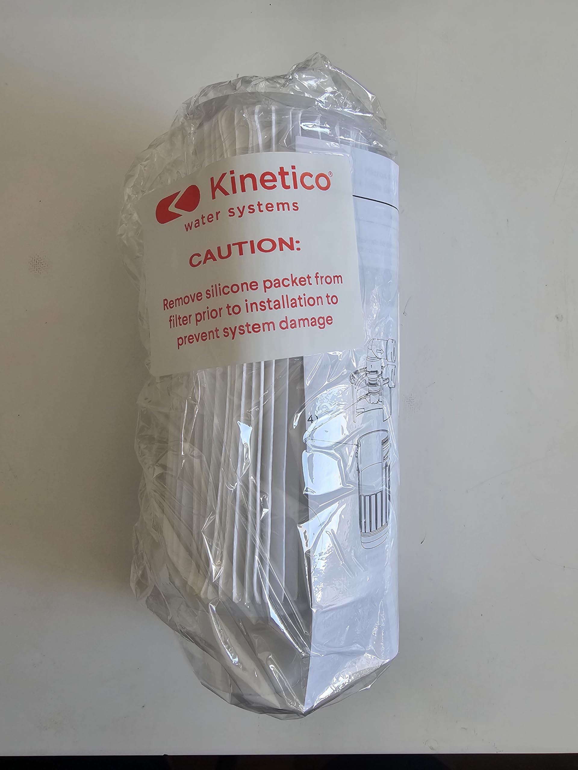 KINETICO® 5 MICRON 10"" Pleated Filter Cartridge for Mach System (Part No. 11662), White
