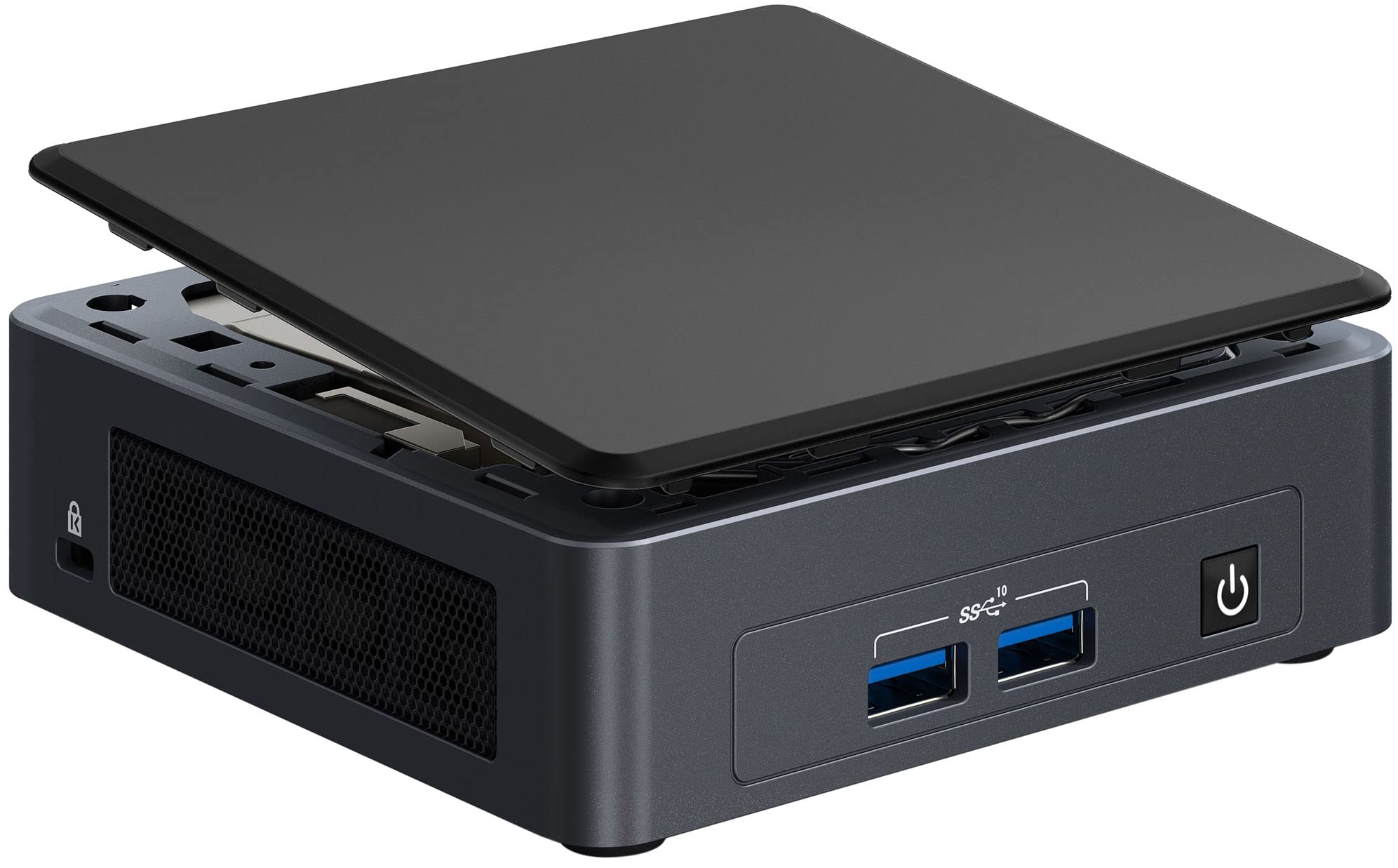 Intel NUC 11 Pro Kit BNUC11TNKI50001 Home & Business Mini Desktop i5-1135G7 4-Core, 16GB RAM, 256GB PCIe SSD, Iris Xe, WiFi, Bluetooth, HDMI, USB 3.2, Black, Win 10 Pro with Hub